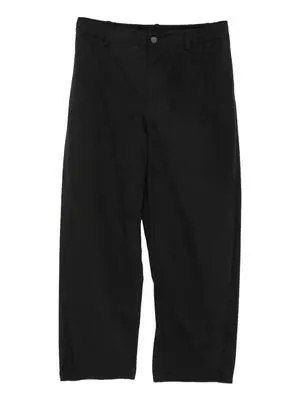 CROQUIS Tapered Drawstring Trousers - Black