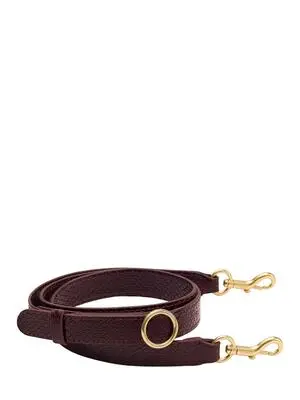 Cuyana Adjustable Leather Luggage Strap - Cherry