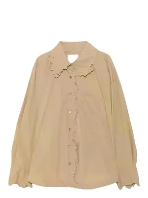 JNBY Floral-Embroidered Shirt Neutrals