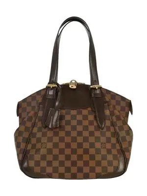 LOUIS VUITTON 2001 Verona Damier Ébène Tote Bag - Brown