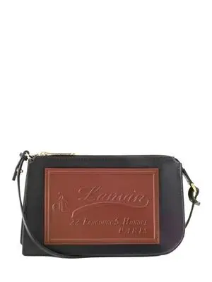 LANVIN Logo-plaque Crossbody Bag - Black