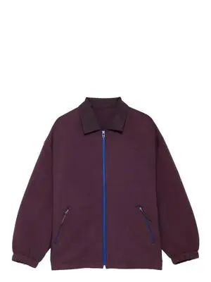 CROQUIS Logo-embroidered Zip-up Jacket - Purple
