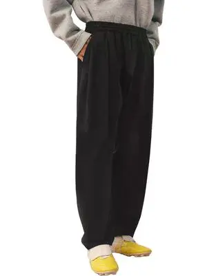 CROQUIS Tapered Drawstring Trousers