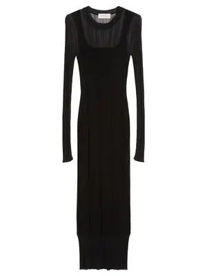 Max Mara Stretch Viscose Knit Dress - Black