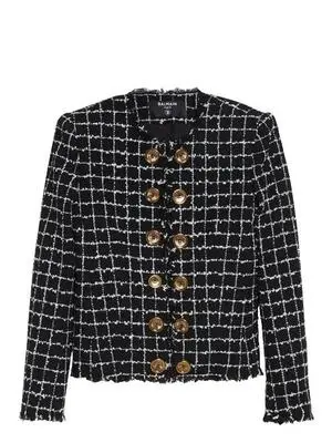 BALMAIN Tweed Crop Spencer Jacket