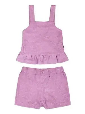 DEUX PAR DEUX Sleeveless Tank Top And Shorts Set - Lilac