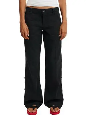 COTTON ON Lexi Low Rise Utility Pant - Black