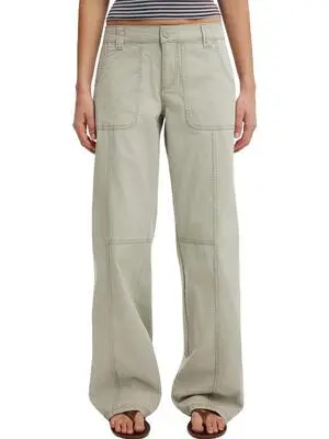 COTTON ON Lexi Low Rise Utility Pant Frosted Slate