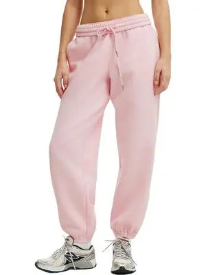 Cotton:on Active Plush Boyfriend Jogger Cherry Dream