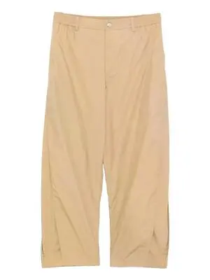 CROQUIS Tapered Drawstring Trousers - Neutrals