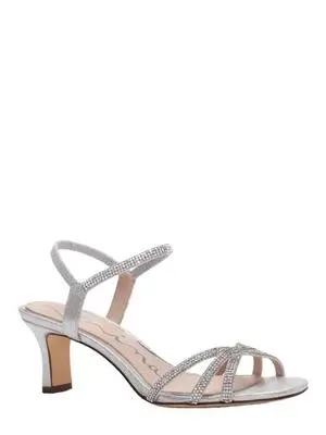 Nina Benarda Ankle Strap Sandal Silver