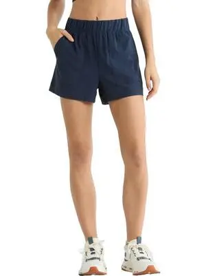 Beyond Yoga Stretch Easy Shorts Nocturnal Navy