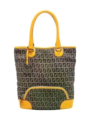 Fendi Zucchino Canvas Chef Tote Bag - Brown