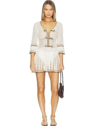 My Beachy Side Hand-crocheted Mini Dress - Ivory