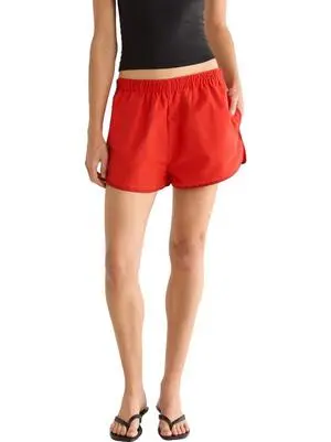 Staud Anchor Shorts - Cardinal