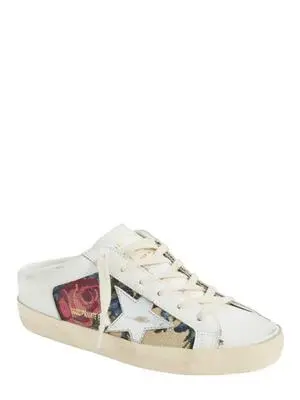 GOLDEN GOOSE Super-star Sabot Mule Sneakers - White/multicolor/silver