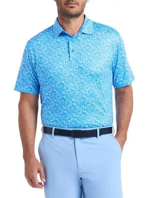 Robert Graham Ebford Performance Golf Polo - Blue