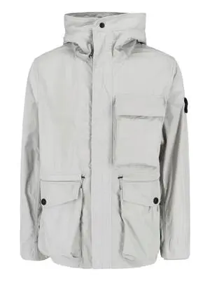 Stone Island Micro Twill Parka - Gray