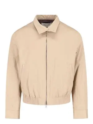 TONYWACK Cotton Bomber Jacket - Beige