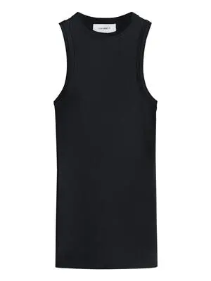 LISA YANG STORE Amya Ribbed Tank - Noir