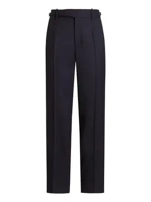 Dolce & Gabbana Virgin Wool Trousers - Blue