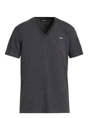 Dsquared2 Man T-shirt Navy Size S Cotton Charcoal
