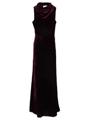 SEMICOUTURE Maxi Flared Dress - Purple