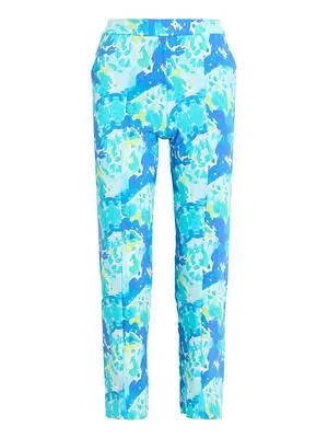 Chiara Boni La Petite Robe Vika Cropped Floral-print Pants - Turquoise