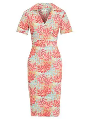 Chiara Boni La Petite Robe Floral-print Stretch-jersey Dress - Coral