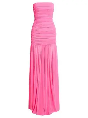 Retrofete Adele Strapless Maxi Dress - Pink