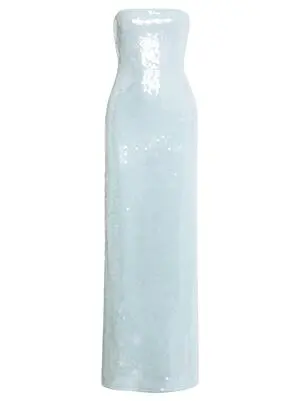 Retrofete Sequined Tulle Maxi Dress - Sky Blue