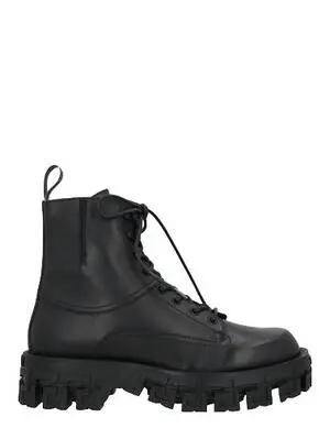 Versace Ankle Combat Boots - Black