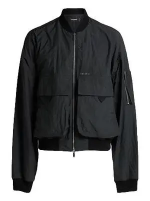 Dsquared2 Bomber Jacket With Logo - Black