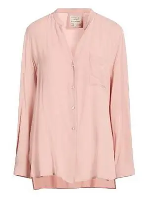 ALESSIA SANTI Long Sleeve Viscose Shirt - Pink