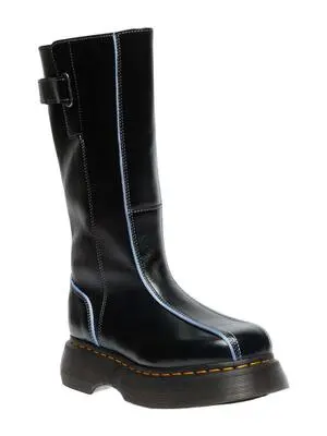 Dr. Martens Buzz Hi Gloss Leather Boots - Black