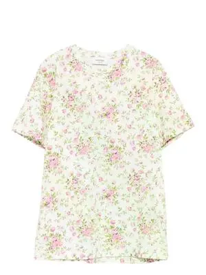 OTTOD'AME Floral Print T-shirt - White