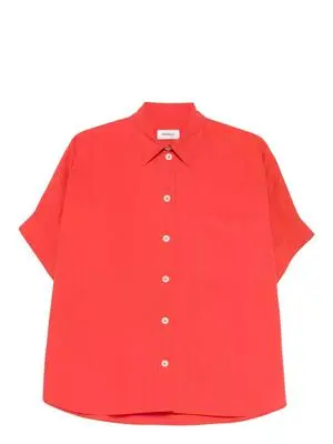 OTTOD'AME Pointed-collar Pocket Shirt - Red