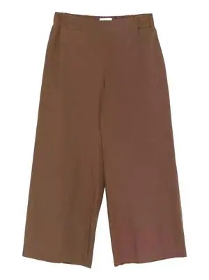 OTTOD'AME Elastic-waistband Trousers - Brown