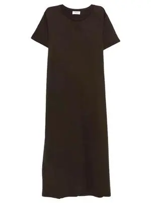 OTTOD'AME Beba Cotton Midi Dress - Brown