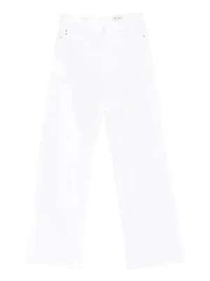 Ag Five-pocket Wide-leg Jeans - White