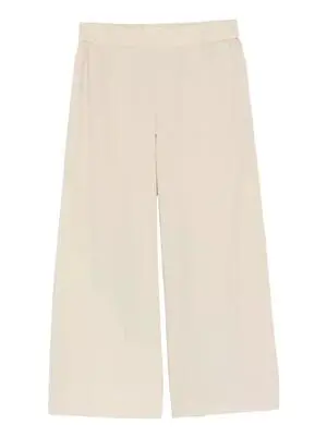 OTTOD'AME Cropped Elastic-waistband Trousers - Neutrals