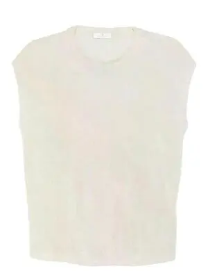 PANICALE Boat-neck T-shirt - Neutrals