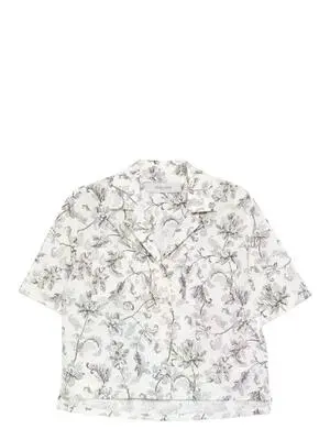 GOLDEN GOOSE Floral Print Shirt - Neutrals