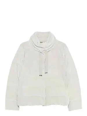 Herno Puffer Jacket With Funnel Neck - Neutrals