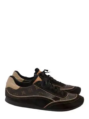 LOUIS VUITTON Monogram Panelled Sneakers - Brown