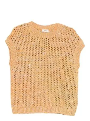 Herno Open Knit Jacket - Orange