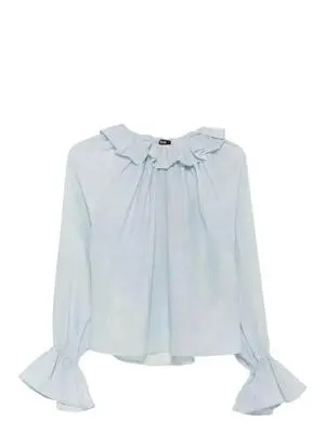 ELEH Ruffled-Sleeve Blouse