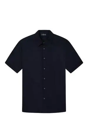 Emporio Armani Button-up Short-sleeve Shirt - Blue