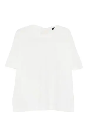 ELEH Tie-detail T-shirt - White