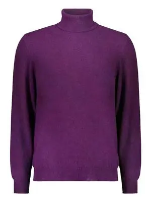 Fedeli Long-sleeve Turtleneck Sweater - Purple